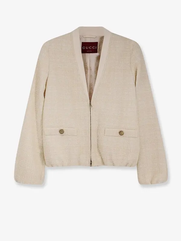 Gucci Checked Cotton Tweed Jacket