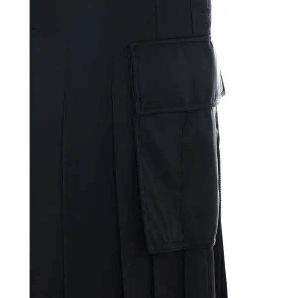 Sacai Pleated Layered Midi Skirt