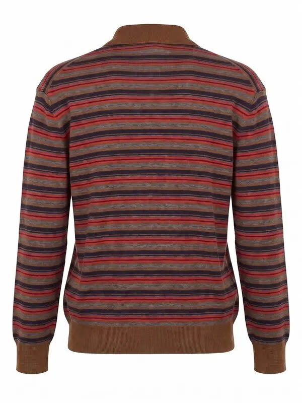 Prada Striped Polo-neck Sweater