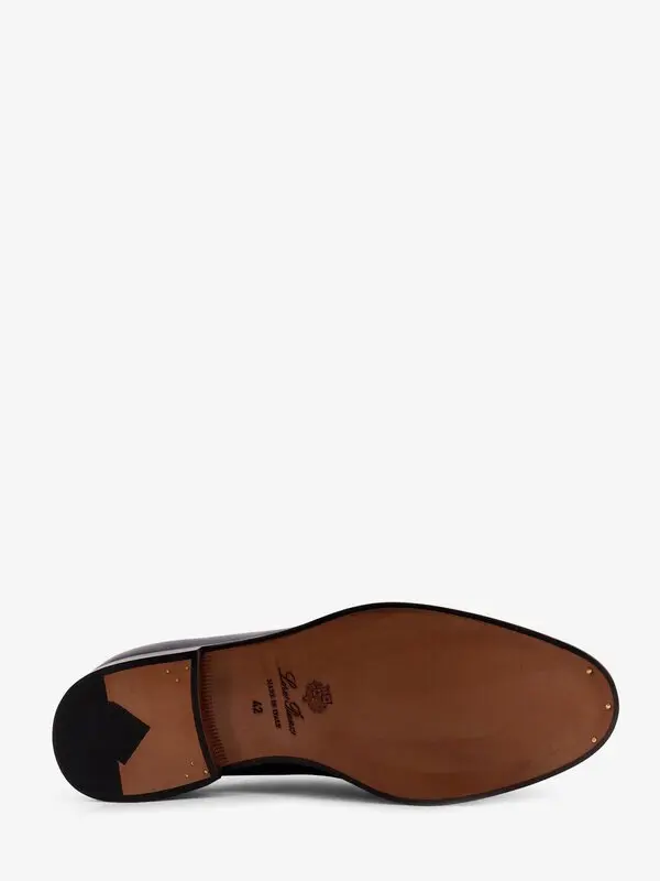 Loro Piana Serge Tassel Leather Loafers - Black