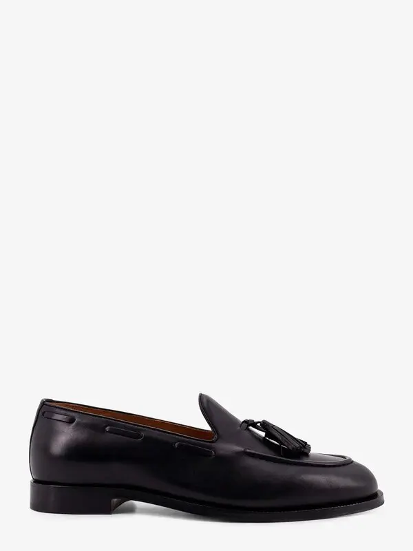 Loro Piana Serge Tassel Leather Loafers - Black