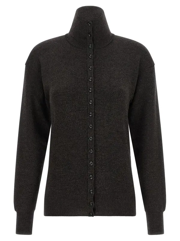 LEMAIRE Button Cardigan - Brown