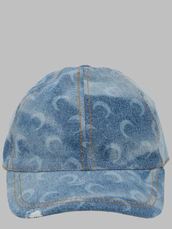 MARINE SERRE Cappello Da Baseball Moon In Denim