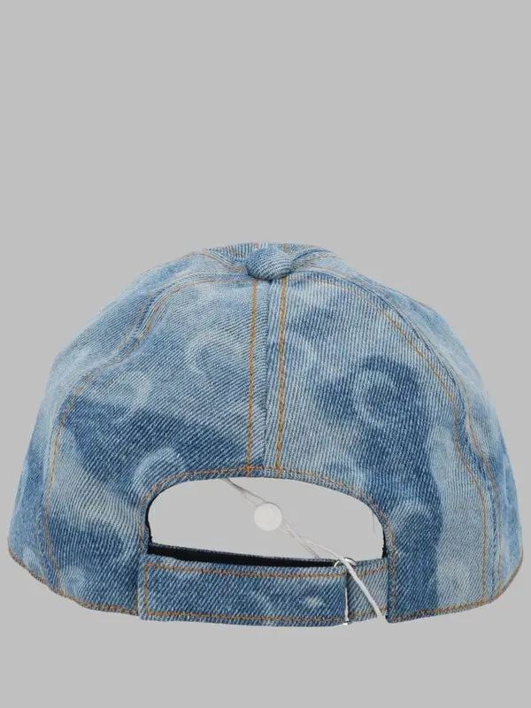 MARINE SERRE Cappello Da Baseball Moon In Denim