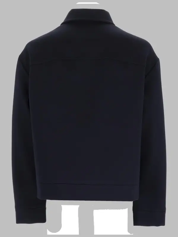Gucci Cotton Jersey Jacket With Embroidery - Blue