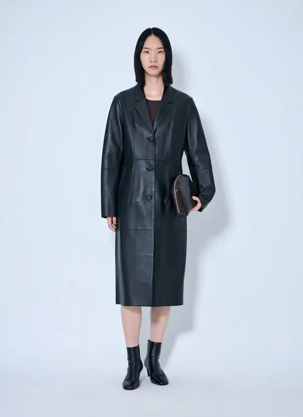 TOTEME Slim Leather Coat