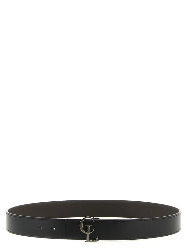 CHRISTIAN LOUBOUTIN Reversible Leather Belt - Multicolor