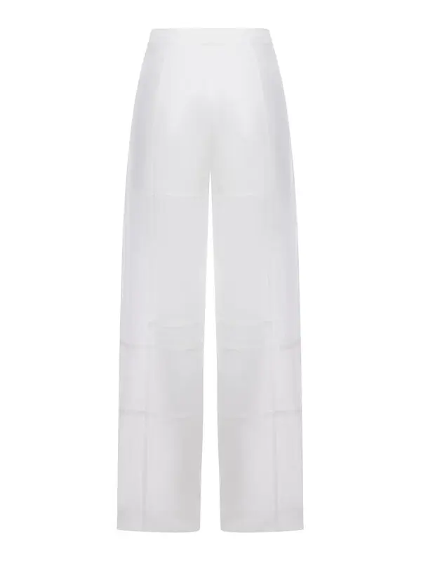 JIL SANDER Cotton Palazzo Trousers