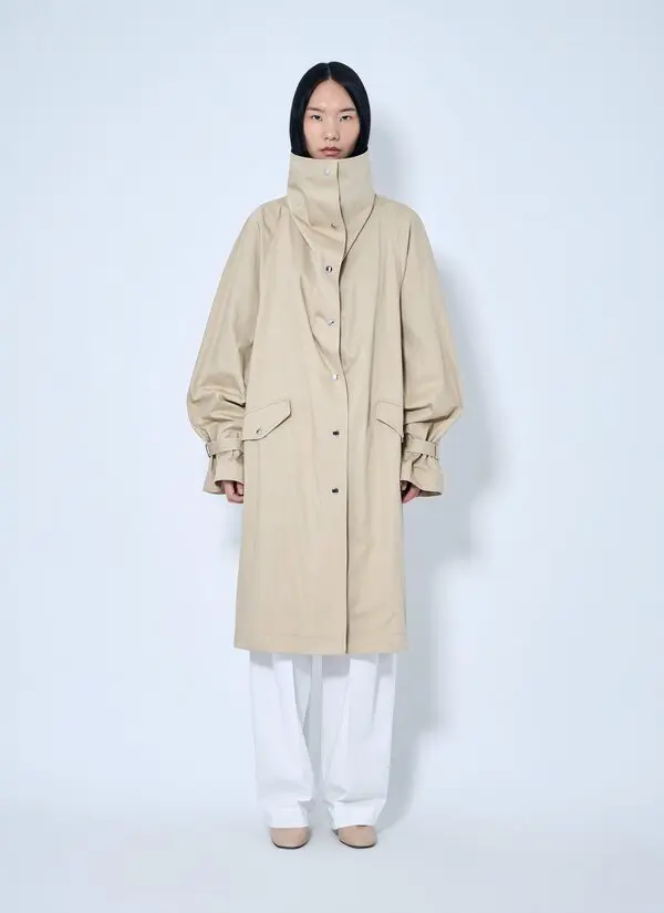 TOTEME Oversized Cotton Trench - Cream
