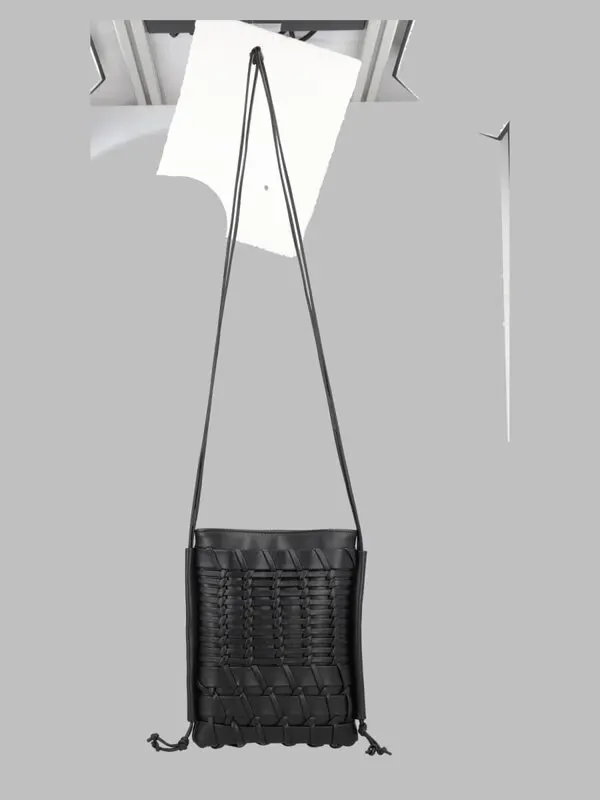 Hereu Borsa A Tracolla Trena In Pelle - Black
