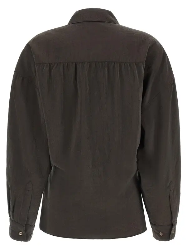 LEMAIRE Silk Blend Shirt - Black