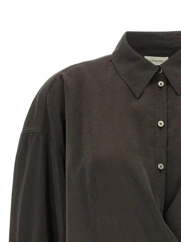 LEMAIRE Silk Blend Shirt - Black