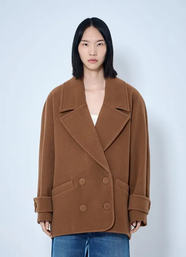 Chloé Double-breasted Short Coat - Multicolor
