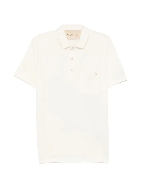 Valentino Garavani Vgold Cotton Polo Shirt