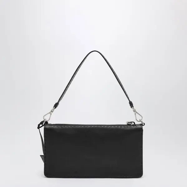 Prada Aged Leather Pouch - Black