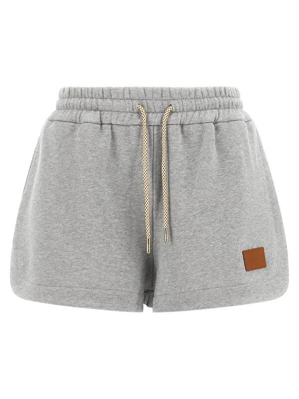 Fendi Essentia' Sweatshirt Shorts - Gray