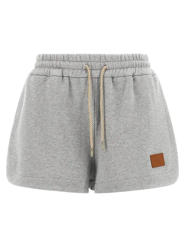 Fendi Essentia' Sweatshirt Shorts - Gray