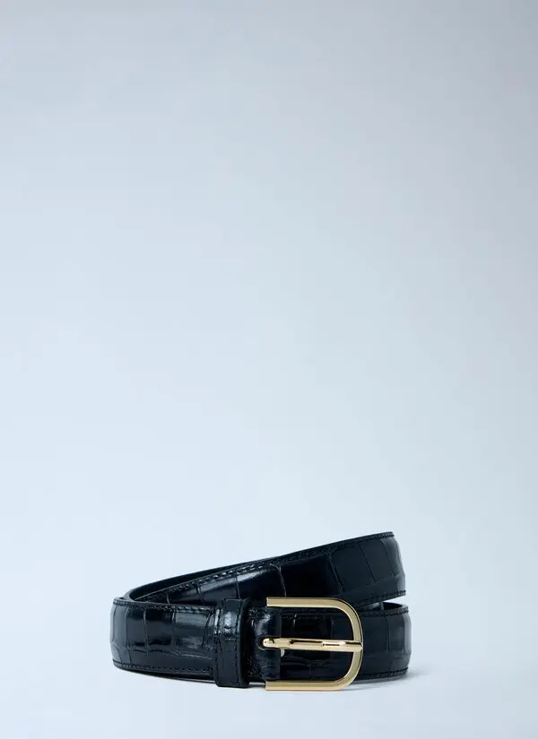 TOTEME Embossed Leather Belt