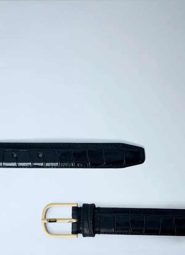 TOTEME Embossed Leather Belt