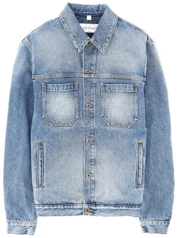 Off-White Denim Jacket With Print