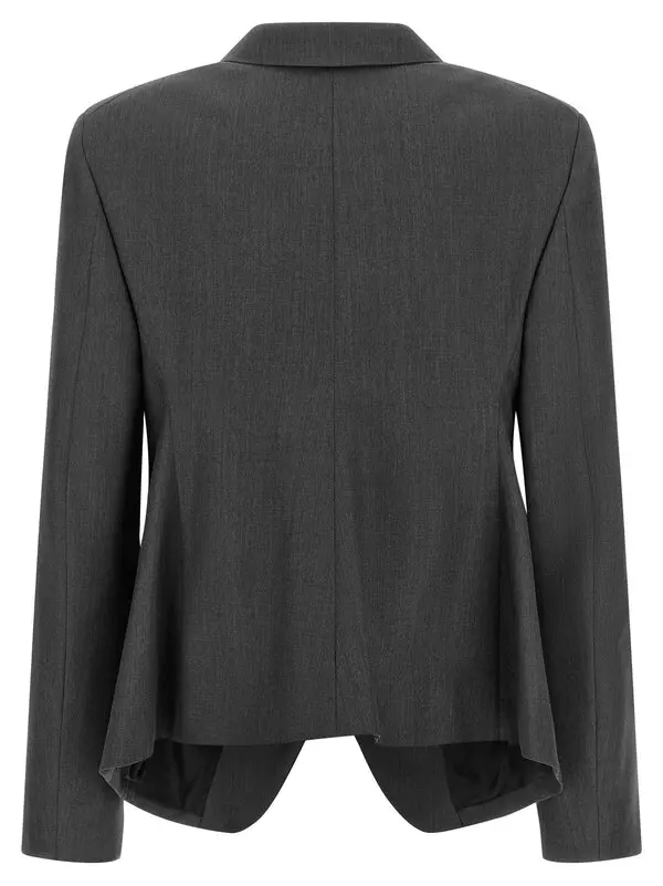 JIL SANDER Single-breasted Wool-mohair Blazer