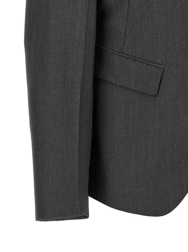 JIL SANDER Single-breasted Wool-mohair Blazer