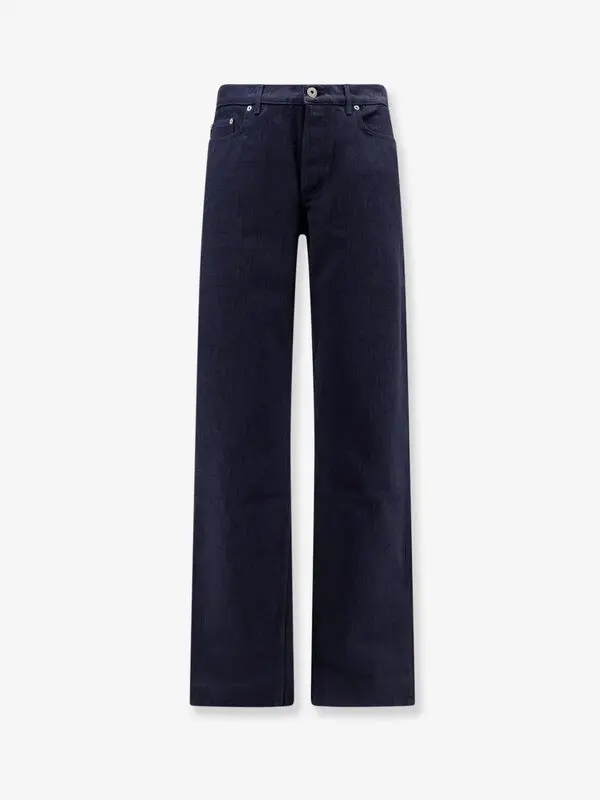 Dior Cotton Jeans With All-over Oblique Motif - Multicolor