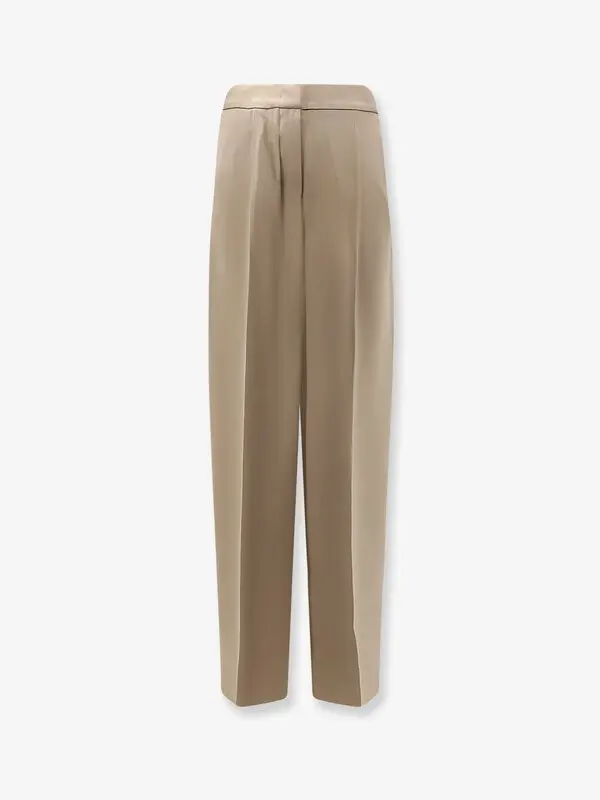 Max Mara Silk Wide Leg Trousers - Multicolor