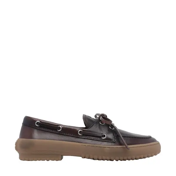 Miu Miu Logo Loafers - Brown