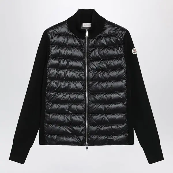 Moncler Padded Zip-up Cardigan - Black