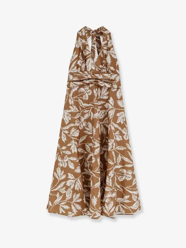 Max Mara Mxmebella Printed Cotton Dress - Multicolor