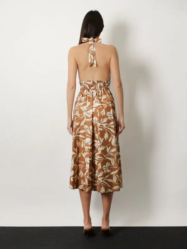 Max Mara Mxmebella Printed Cotton Dress - Multicolor