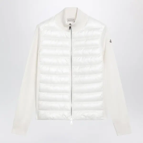 Moncler Padded Zip-up Cardigan - White
