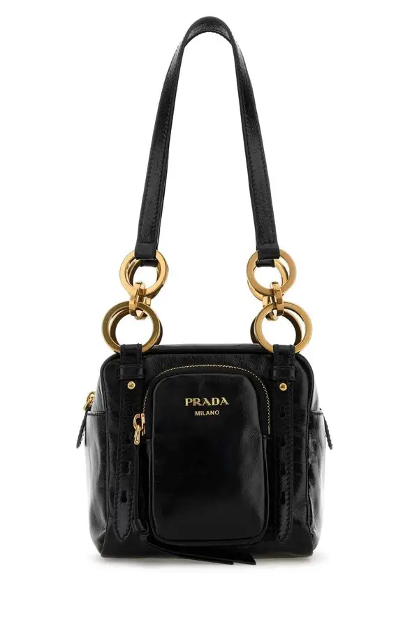 Prada Mini Dangle Handbag - Black