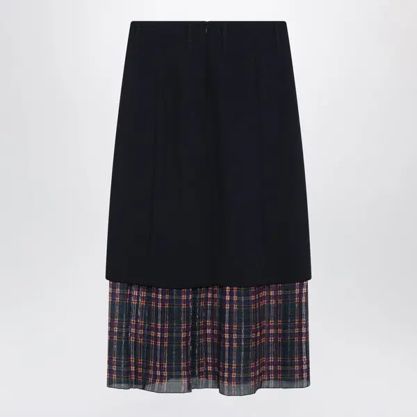 Dries Van Noten Midi Skirt - Blue