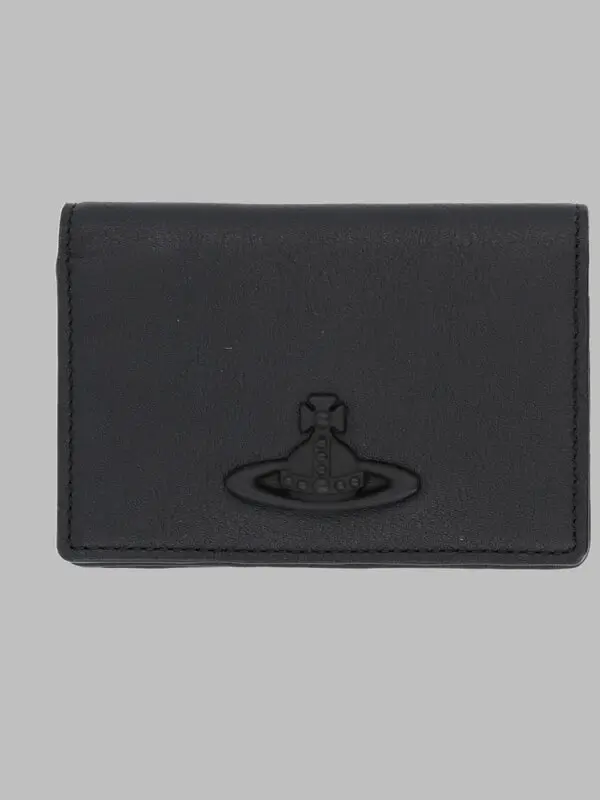 VIVIENNE WESTWOOD Portacarte Flap Con Orb - Black
