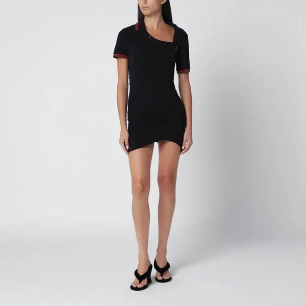 VIVIENNE WESTWOOD Glory Cotton Piqué Polo Dress - Black