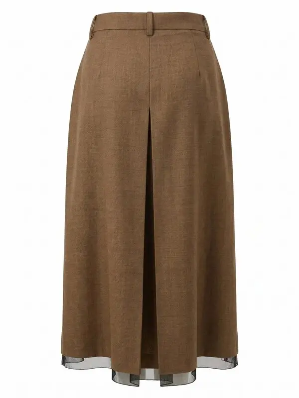 Prada Wool Midi Skirt