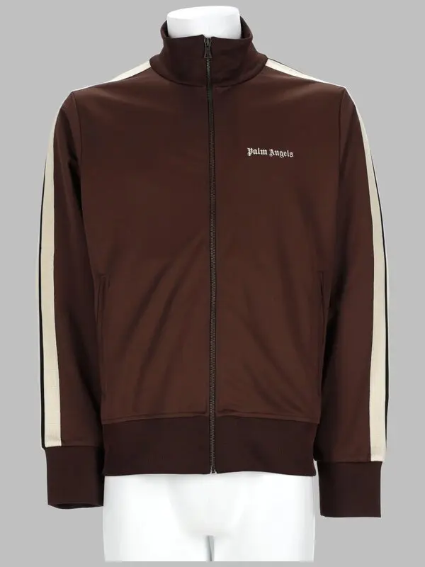Palm Angels Felpa Con Zip E Logo