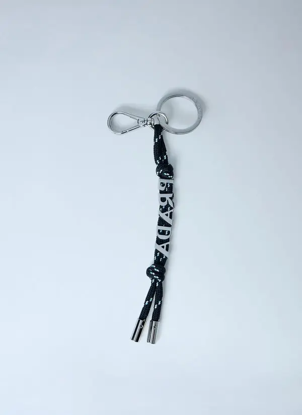 Prada Logo Embellished Keychain