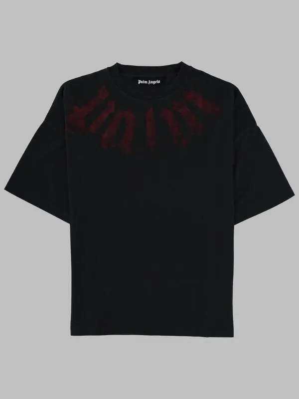 Palm Angels T-shirt Con Logo - Black