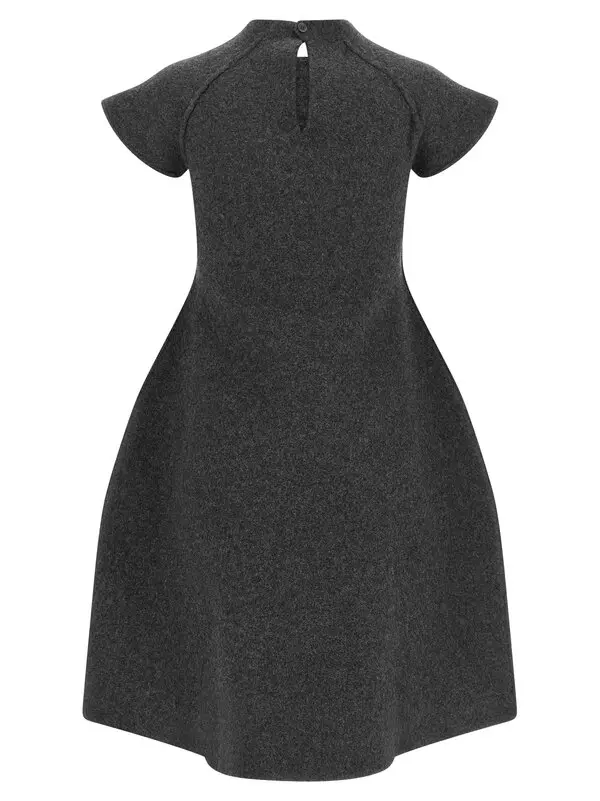 JIL SANDER Virgin Wool Dress - Gray