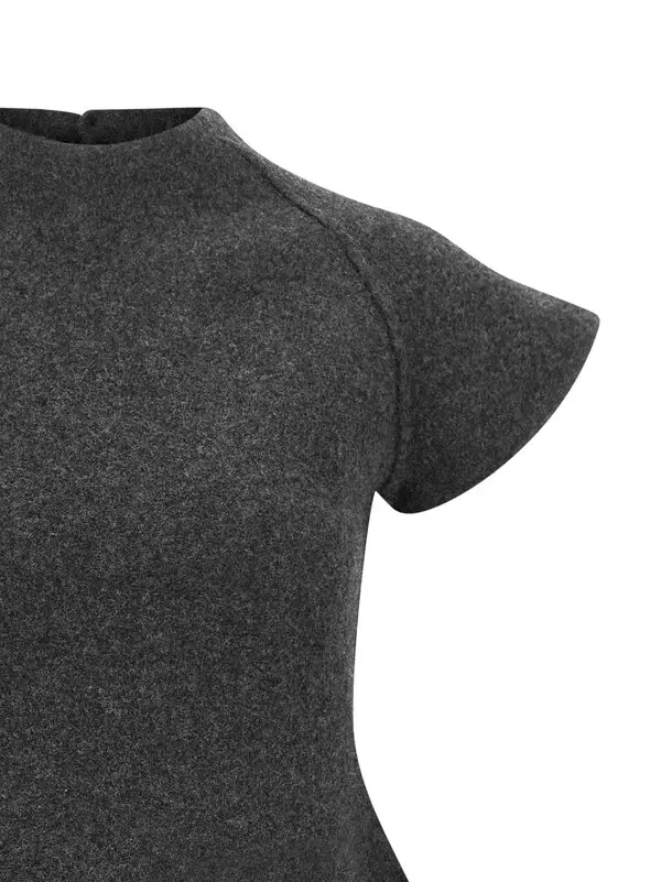 JIL SANDER Virgin Wool Dress - Gray