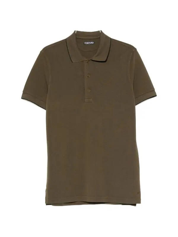 TOM FORD Piquet Cotton Polo Shirt