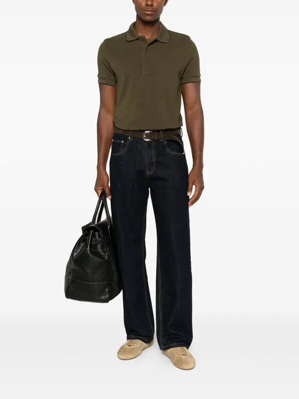 TOM FORD Piquet Cotton Polo Shirt