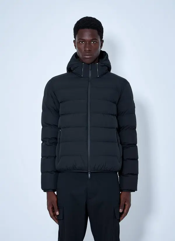 Moncler Arajoki Hooded Short Down Jacket - Black