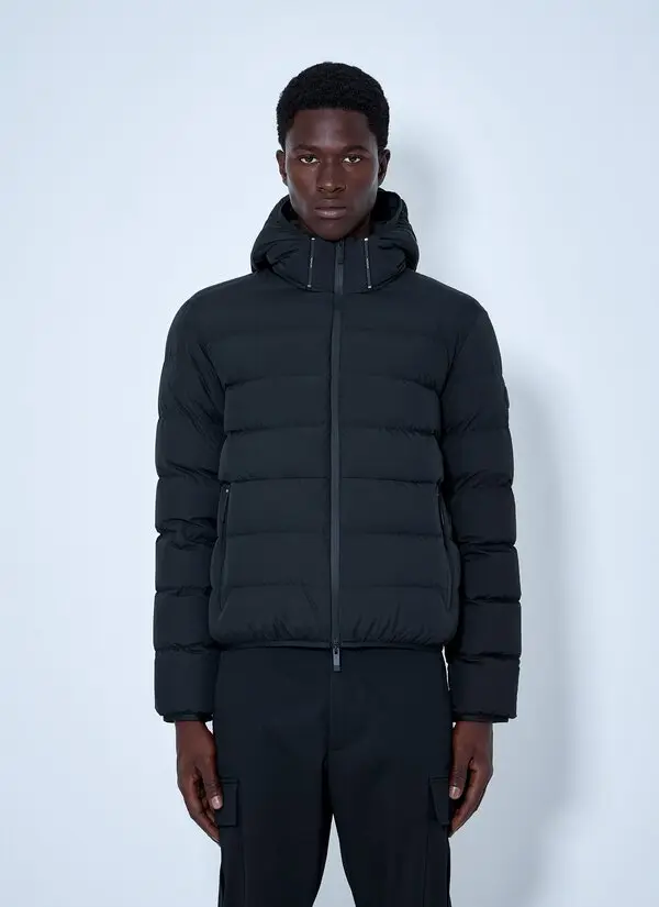 Moncler Arajoki Hooded Short Down Jacket - Black