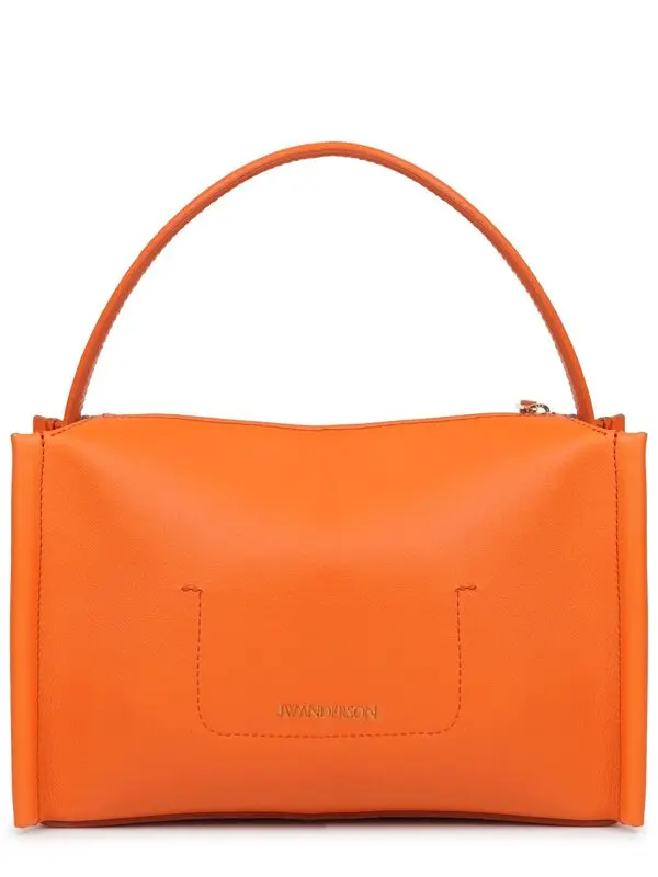 JW Anderson Small Loafer Leather Handbag - Orange