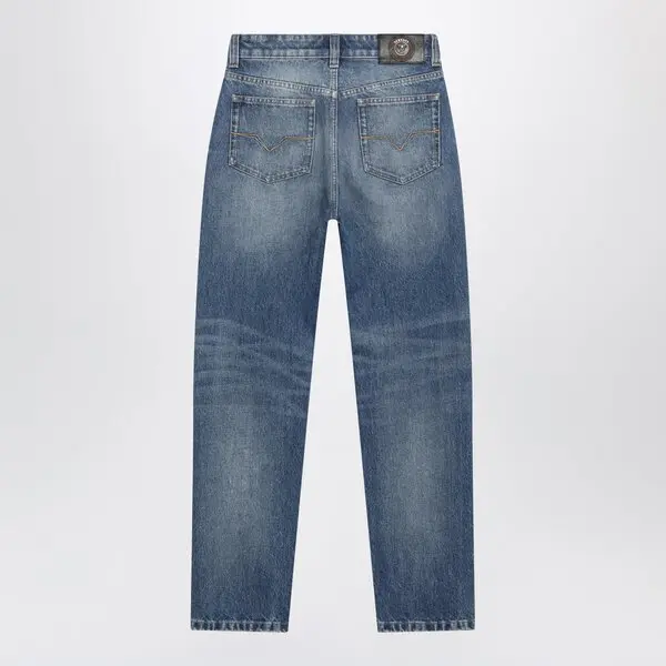Versace Straight-leg Denim Jeans - Blue
