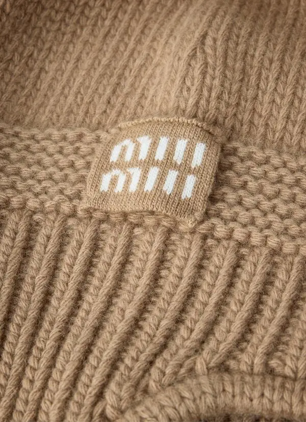 Miu Miu Cashmere Blend Beanie Hat